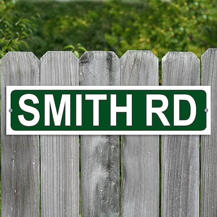 Personalized Street Sign Will Remind Them Of Home This Year s Best